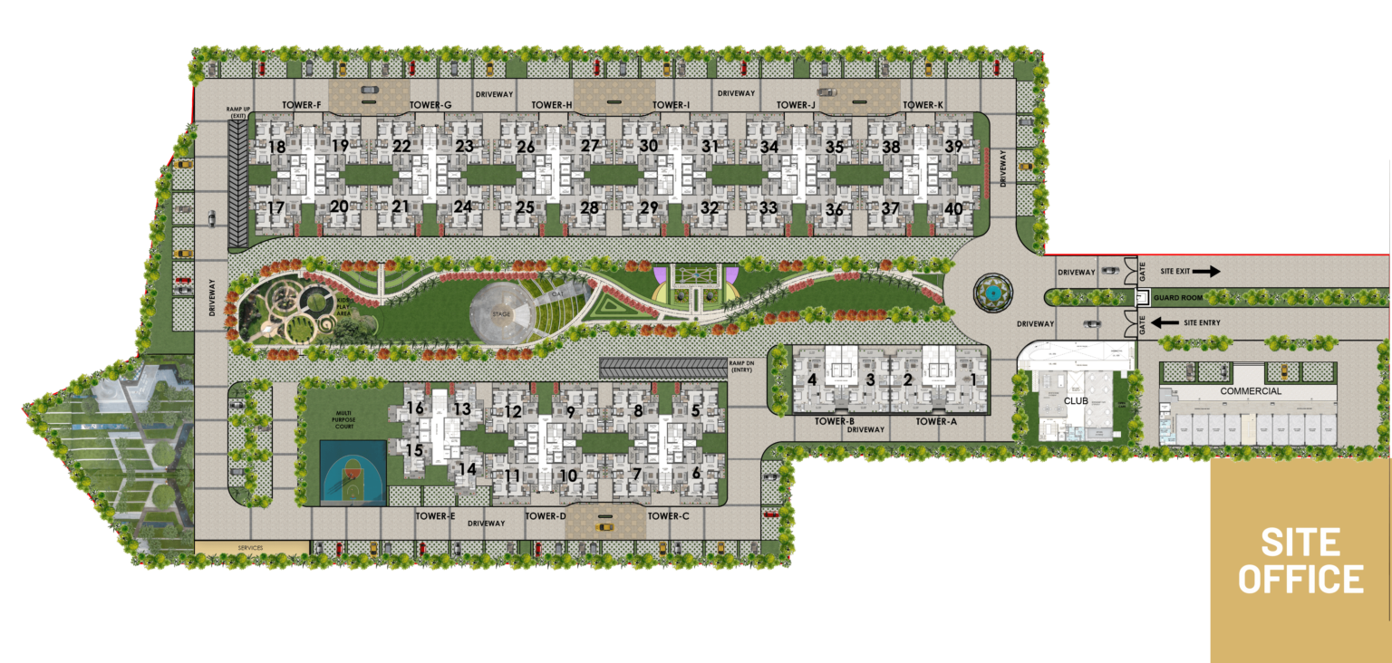 Pavitra Luxury Residences Site Plan | Explore Your Future Home